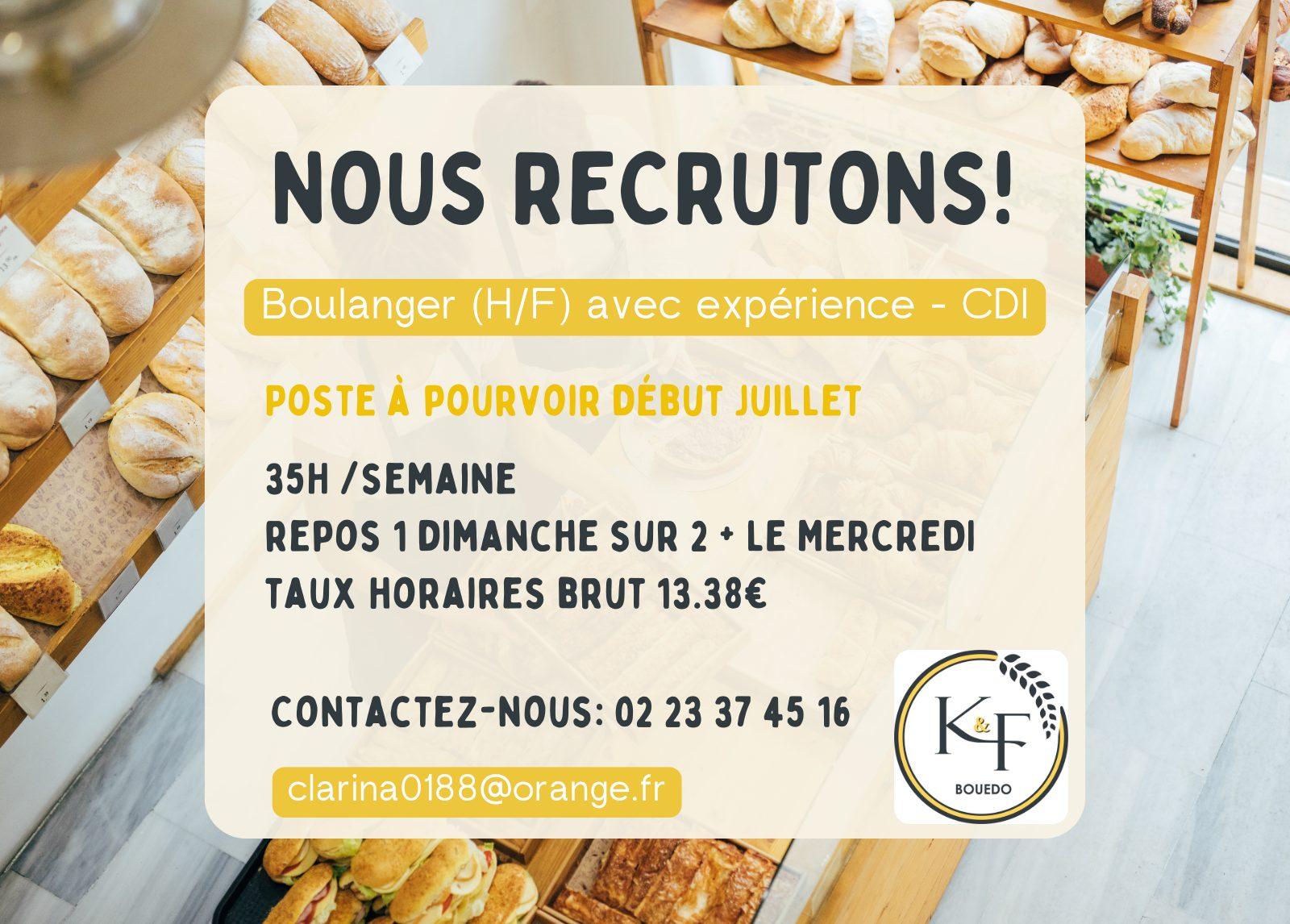 Offres d’emploi I Réseau N°1 des Indépendants - France Boulangerie